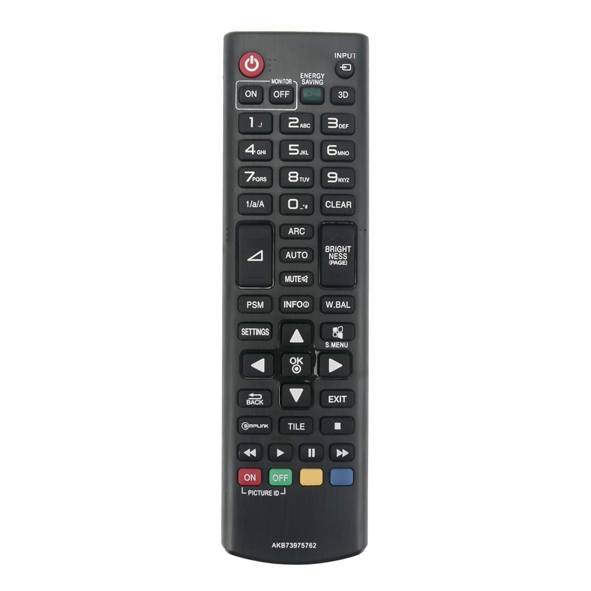 AKB73715642 AKB73975762 交換用リモコン LG TV デジタルサイネージTVパネルに適合:55SE3B 49SE3B 43SE3B 32SE3KB 43SE3KB 49SE3KB 55SE3KB 65SE3KB 43S...