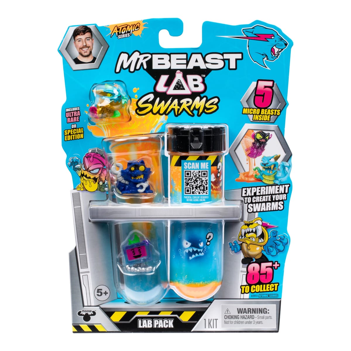 MrBeast Lab Swarms Atomic Series Micro Beastsの熱狂を解き放ちましょう。各MrBeast Lab Micro Beastは高さ1インチ(2.5cm)です。Atomicシリーズには、85種類以上のユ...
