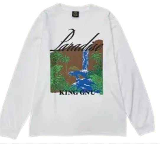 KING GNU（キングヌー）Live Tour 2022 CLUB GNU EDITION グッズ PARADAISU ロングスリーブのTシャツです。color:ホワイト/サイズ:XL大人気のアイテムをアマゾンにて販売中！ヌー民の心を鷲づ...