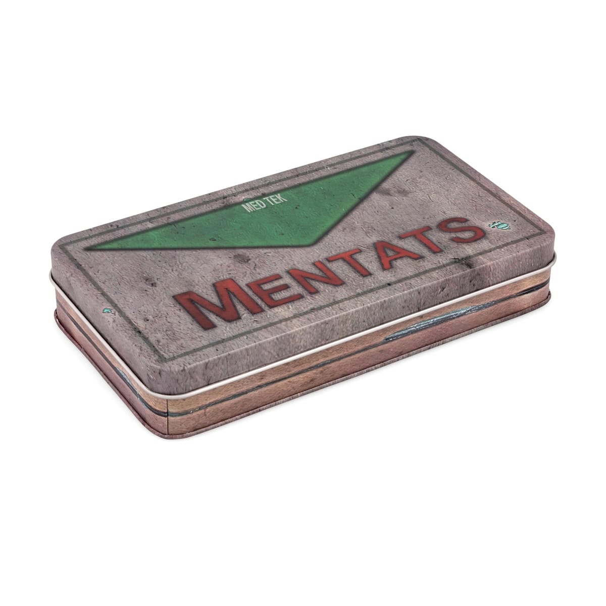 未来をパワーアップ:FalloutにインスパイアされたこのMentatsストレージブリキレプリカで、過去のピースを手に入れましょう。 この忠実なレクリエーションは、Med-Tekの化学薬品のゲーム内パッケージの外観を捉えています。本格的製造...
