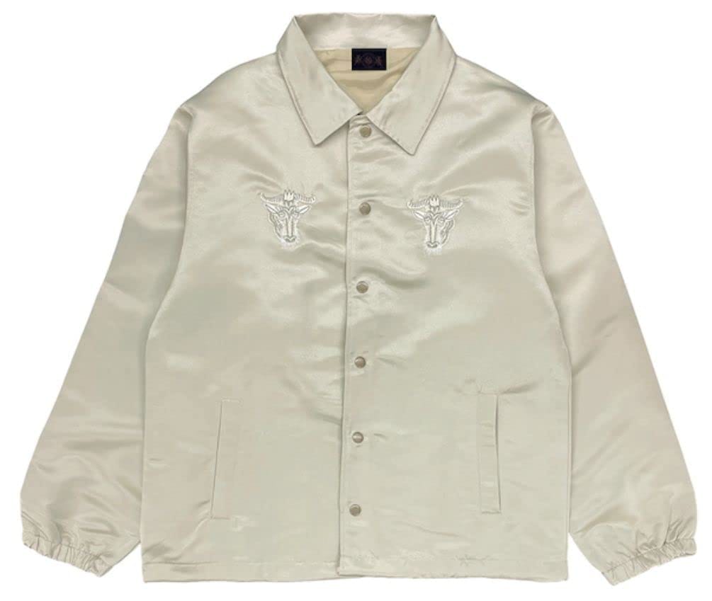 KING GNU（キングヌー）Live Tour 2022 グッズ STITCHED VIETNAM JACKET [GRAY BEIGE]です。サイズ:[XL] 着丈:76cm / 身幅:62cm / 袖丈:67cm / 肩幅:53cm大...