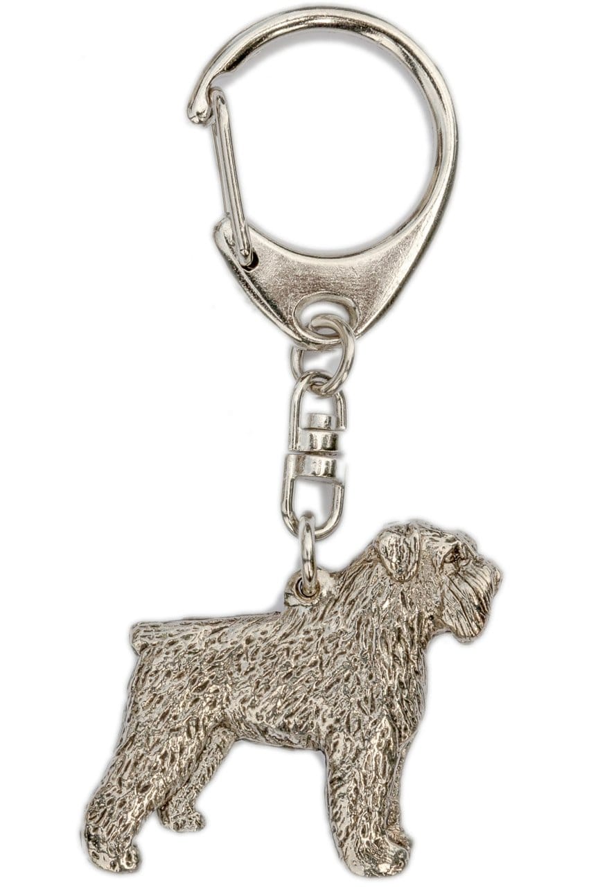 [全189種] イギリス製 アート ドッグ キーホルダー コレクション犬種：ブービエデフランダースサイズ（チェーン部除く）：3.3×3.8×0.3 cm重量：10g　　 合金製（アンティークシルバー調仕上げ）　 ワンタッチでスムーズな着脱が...