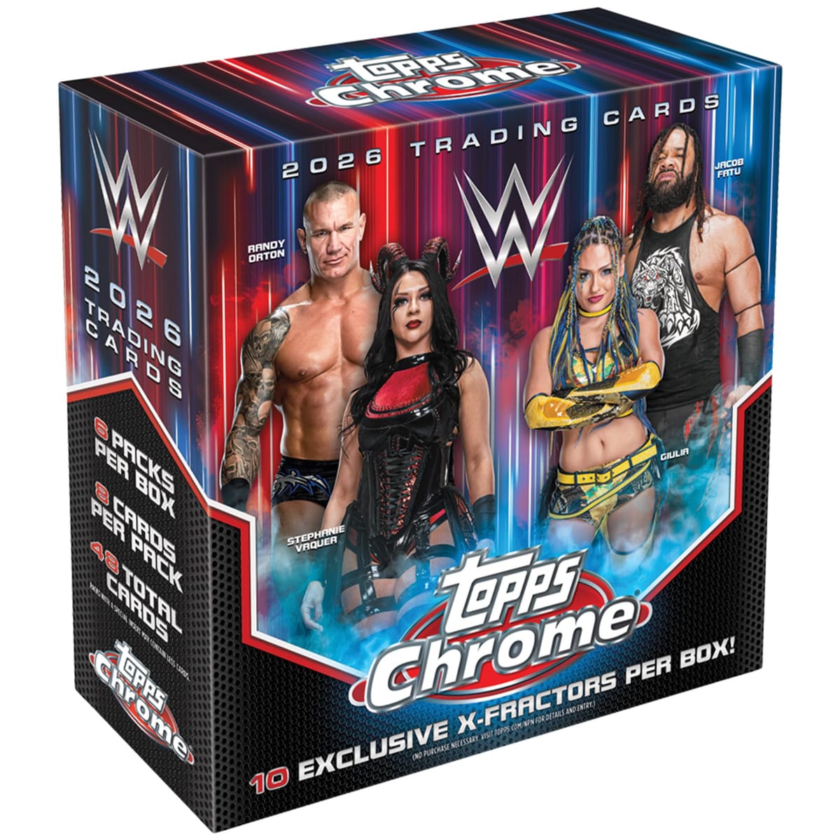 Topps Chrome WWEは、クロムの特徴的な輝きとテクノロジーと、WWEの実物よりも大きなペルソナを組み合わせています。一連の画期的なサブセットを通じて、2026 Topps Chrome WWEは、現在のヘッドライナー、新興の才能...