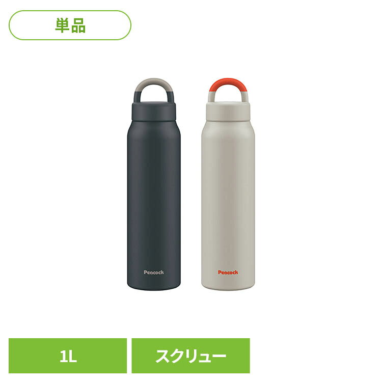パッキン一体型、食洗機対応の新定番ボトル。ハンドル付きのスクリューオープン。●商品サイズ（cm）幅約8×奥行約8×高さ約31.5●商品重量約0.43kg●材質ステンレス鋼、ステンレス鋼（ポリエステル樹脂塗装）、ポリプロピレン、シリコーンゴム...