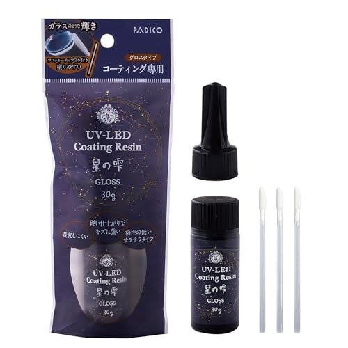 コーティングレジン(グロス)30g透明/30g/403366・Size:30gStyle:コーティングレジン(グロス)30g・コーティング専用レジン液・本体サイズ：φ28mm×H116mm/容量：30g/内容物：グロス30g×1本、ノズル×...