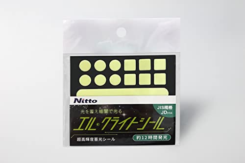JD規格蓄光/-/NB-SHD・Style:JD規格・パッケージ個数:1・残光時間10〜12時間（使用環境によります）・1枚（丸型10mmX6枚・四角10mmX10mmX6枚・長方形10mmX80mmX5枚）防災用途に開発されたテープです。...