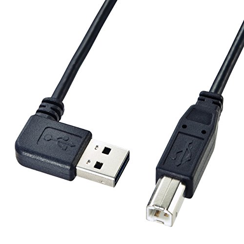 L型コネクタブラック/1m/KU-RL1・Size:1m・パッケージ個数:1・USB Aコネクタのパソコンと、USB機器(プリンター・HDD・USBハブ・スキャナなど)との接続やUSB機器同士を接続するケーブルです。・USB Aコネクタ(オ...