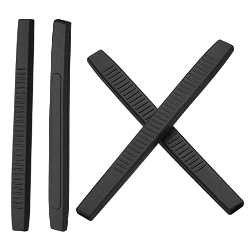 カラー: ブラック; 材料: シリコーンゴム; 穴のサイズ: 5 x 2 mm; メガネ脚の範囲: 4-10 mm幅と厚さ; サイズ: 80 x 7 x 4 mm(L*W*H); パッキングリスト: 2ペア x メガネのテンプルチップ・利点...