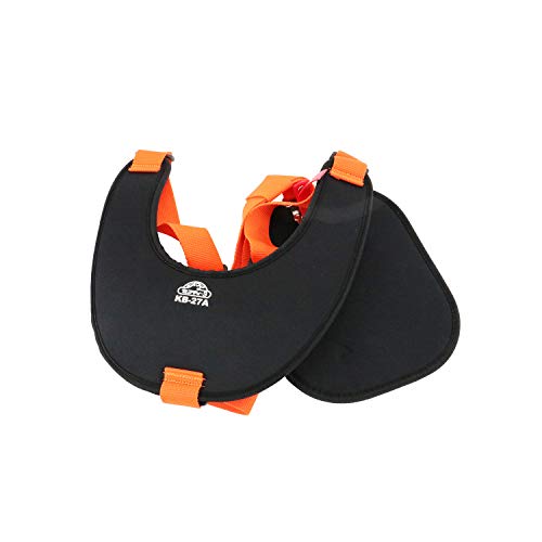 メッシュパッドオレンジ/ダブルワイド/KB-27A・Size:ダブルワイドStyle:メッシュパッド・パッケージ個数:1・用途:刈払機用肩掛バンド・特徴1:緊急時脱着可能なワンタッチ式・特徴2:刈払機の重量・振動をソフトパットが分散し、疲労...