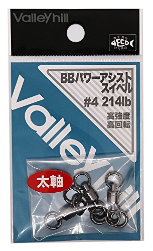 パッケージ個数:1・Size:#4・強度214lb・入数:3個高強度・大口径リングのアシストフック専用スイベル。長時間の高負荷にも滑らかに回り続ける。高強度ベアリングの為、大型魚にも対応。