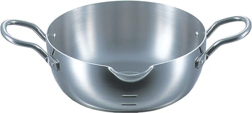 天ぷら鍋シルバー/2.4 L 直径 21 cm/0191ao・Style:天ぷら鍋・パッケージ個数:1・サイズ(約):径210×80mm (底の厚さ2.0mm)、満水容量:2.4L・本体重量(約):0.87kg・素材・材質:本体/アルミクラ...