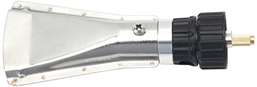 クロームメッキ/-/TA379GW-1・パッケージ個数:1・温度:800~1500℃(炎変自在)・燃焼時間:約130分・火口幅:42.2mm・ワイド炎塩ビ管のあぶり、塗装はがしに。 TA379GWに標準付属している火口です。