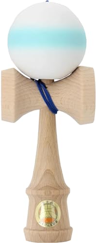 水色/ワンサイズ/A-04・全長：18cm・材質：ブナ、サクラ・原産国：日本・付属品：取扱説明書、替え糸商品紹介 日本けん玉協会認定品 （けん玉大会・けん玉検定で使用可能です）。 山形県のけん玉職人が作るこだわりの国産品です。 塗装をリニュ...