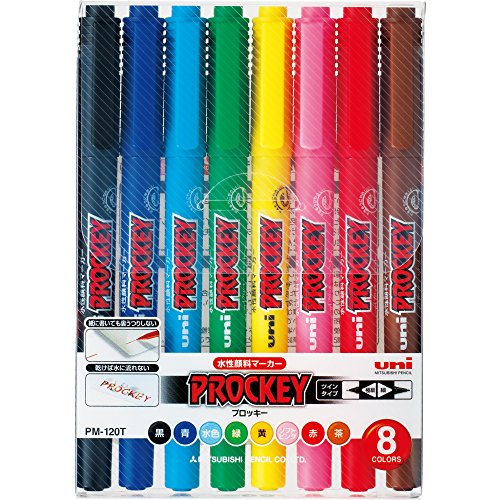 1パック8色セット/-/PM120T8CN・Style:1パック・パッケージ個数:1・8色セット・極細(線幅0.4mm) / 細字丸芯(線幅0.9mm)・重量:110g・サイズ :縦147mm×横109mm×厚さ18mm・インク色:黒、青、...