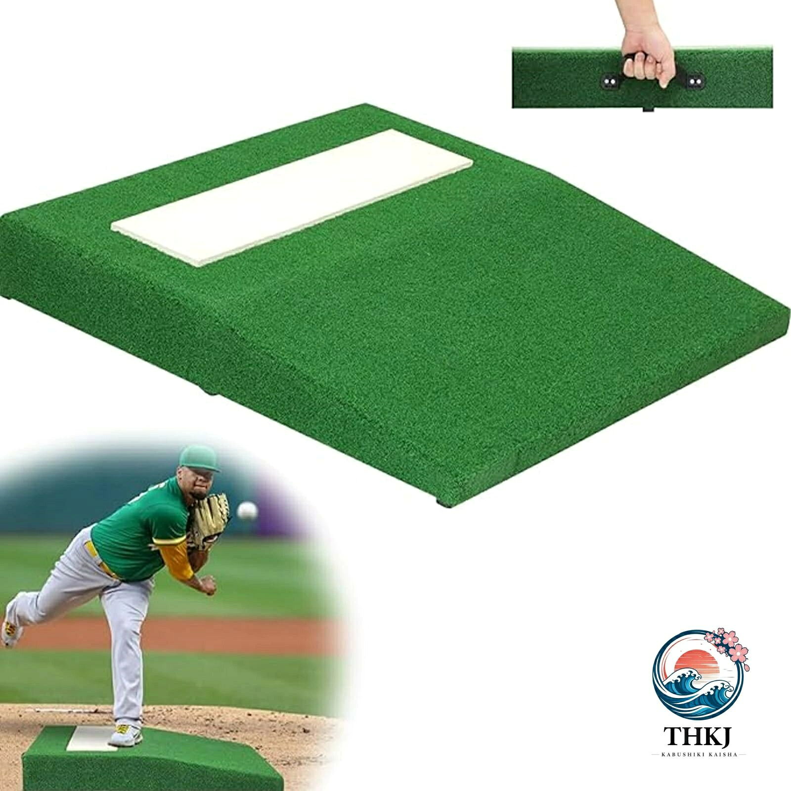 ? 【標準サイズのピッチャーマウンド】76x76x10cmの標準野球ピッチングマウンドは、他の製品とは異なり、頑丈で耐久性があり、安定性を高めるために標準サイズの本物のゴム製ピッチングプレートが組み込まれています。野球リーグに最適です。? ...