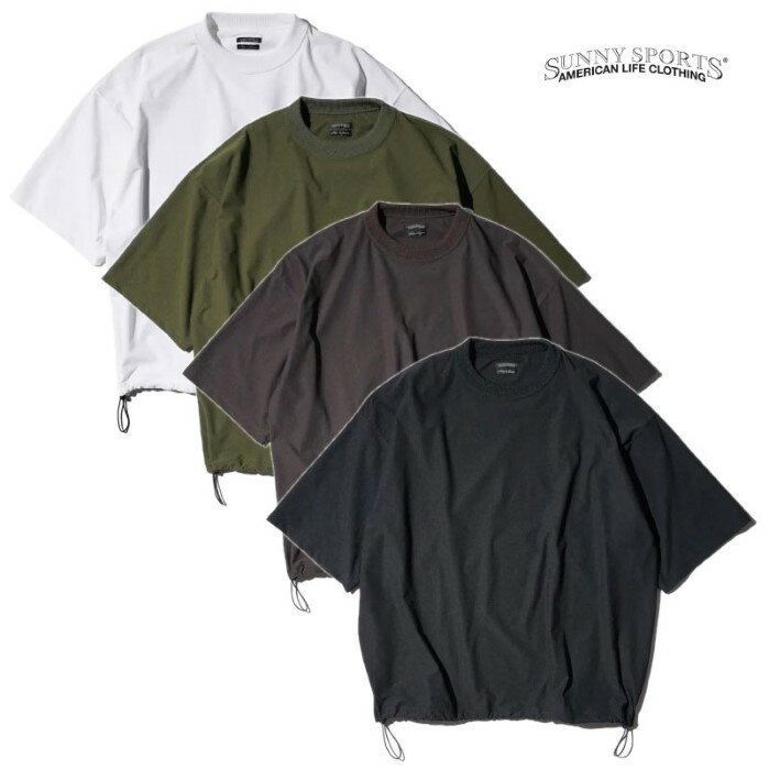 東レが開発した高機能素材Primeflexを使用した半袖Tシャツ。 シルエットそのままに、裾のドローストリングで更なるアップデートを遂げています。 ビッグシルエットと相性の良いドローストリングを裾に付けることで、機能性・ファッション性の高い...