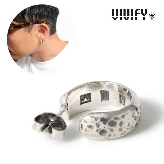 ＊こちらのアイテムは受注生産となります。 ＊付属でVIVIFYオリジナルの黒い巾着袋orBOXが付属します。 ＊価格は1点の片耳用価格となります。両耳に着用の場合は2個ご購入下さいませ。 素材:ag925silver 厚さ:約1.8mm 幅...