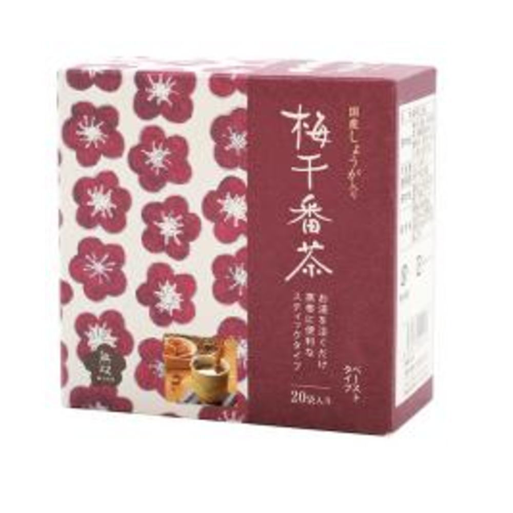 ☆携帯に便利なお湯を注いでそのまま飲めるスティックタイプの生姜が良く効いた梅醤番茶です。 ☆梅肉と醤油を熟成させた梅醤に国産有機番茶（粉末）と国産生姜粉を末配合しました。 ☆お湯を注ぐだけで、伝統の「梅醤番茶」をお召し上がりいただけます。 ...