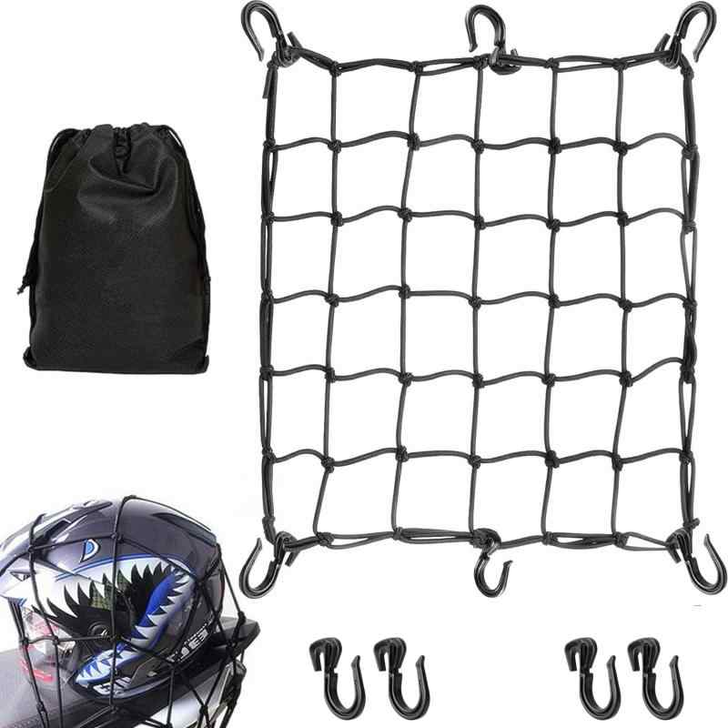 ツーリングネット バイクネット バイク用品 荷物 カーゴネット 伸縮性 荷物固定 荷崩れ防止…簡単な取り扱い・多用途