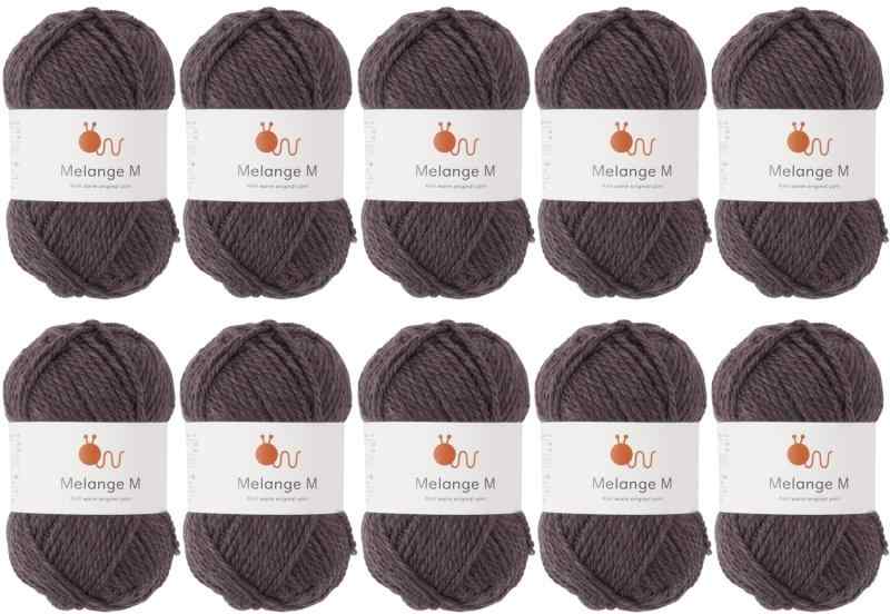 原ウール Knitworm 毛糸 5玉セット Melange M メランジ並太 並太 ウール60％ アクリル40％複数色の「わた」をブレンドして色に深みを出す、「トップ染め」という染め方をした糸です。単なる糸染めに比べてナチュラルな雰囲気に...