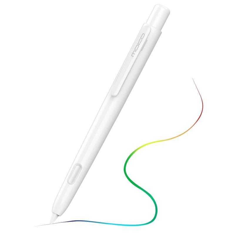 MoKo ホルダーケース Apple Pencil 第2世代と互換性があり、格納式PCペンカバー 丈夫なクリップ付き iPad Air 4th Gen、iPad Pro 11/Pro 12.9 2021/2020、iPad Mini 6 2...