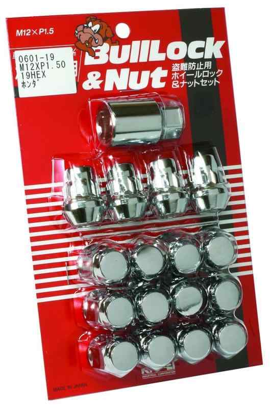 KYO-EI(協永産業) 自動車用 ロックナット Bull Lock (袋タイプ) 19HEX M12×P1.5 4H車用 16個入 0601-19[ サイズ ] M12×P1.5[ 二面幅 ] 19HEX[ 内容量 ] ナット12個 ロッ...