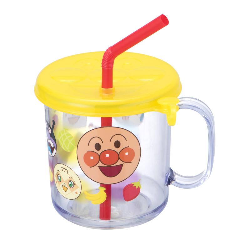 レック アンパンマン フタ付き ストローコップ 250ml[本体サイズ] 本体サイズ:10×10×9cm市販のストローが使えます。[製造国] 中華人民共和国[セット内容・付属品] ストロー1本