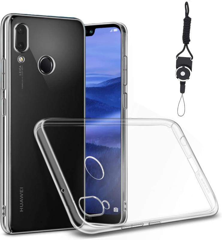 For Huawei P20 lite ケース P20 lite/Nova 3e カバー クリア tpu 透明 耐衝撃 防指紋散熱加工、黄変防止、滑り止め、すり傷防止、柔軟、気泡防止、汚れ防止、 耐水 P20 lite【対応機種】Huawe...