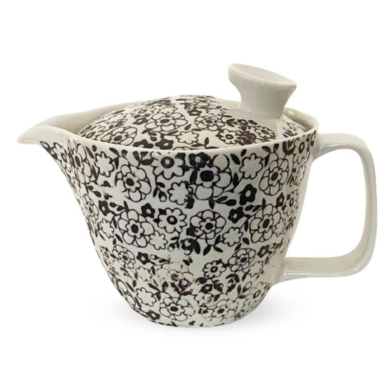 ジェイキッチンズ(J-kitchens) J-kitchens コーヒー &amp; お茶用 急須 ( ステンレス フィルター 付き) 急須 240ml 1人用 波佐見焼 日本製 食洗機対応 小花散し●急須 で 簡単 美味しい コーヒー が...