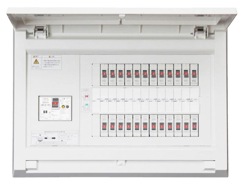 テンパール工業 スタンダード住宅用分電盤60A 1EX10/2EX4 MAG36142●スタンダードタイプ<br>●60A<br>●プラスチック製<br>●露出・半埋込形兼用<br>●パールテ...