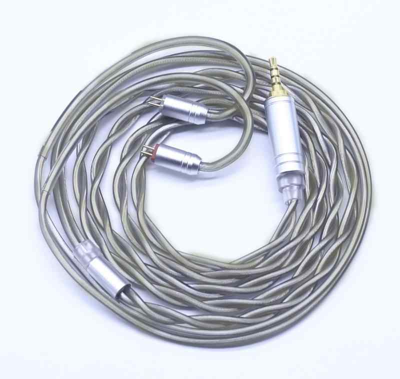 【JSHiFi-Shadow】リケーブル銀メッキ交換ケーブル イヤホンアップグレードケーブル