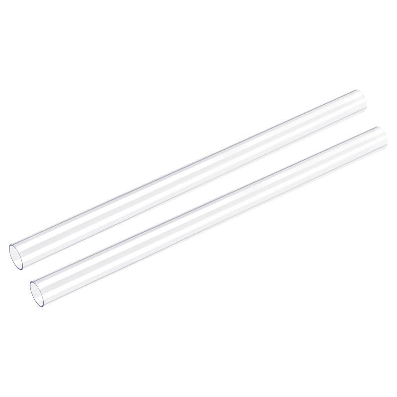 DMiotech 2個 15mm x16mm x 305mm 透明硬質チューブ プラスチックチューブ パイプ 水族館の水道管 水冷システム 配管用用途：水道管、水族館、ランプとライト、配管、ランプ照明チューブ、ライトボックス、照明フレーム、...