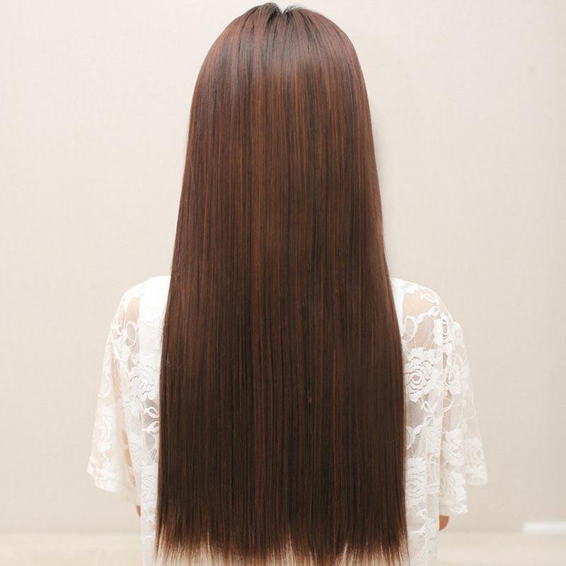 ・対象: 女性・処理方法: 機械式・髪質: 人毛・種類: ストレート・長さ: 60cm・カラー: ライトブラウン, ダークブラウン, ナチュラルブラック, アッシュブロンド, ワインレッド・カテゴリ: ウィッグピース