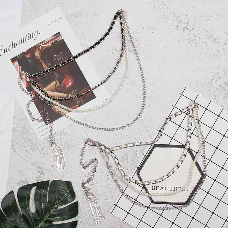 ・カテゴリ: ウエストチェーン・性別: 女性用・対象年齢: 大人向け・素材: 金属・カラー展開: シルバー/ブラック、シルバー/ホワイト