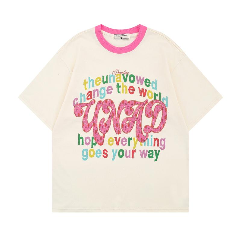 ・カテゴリ: Tシャツ・スタイル: ストリート・タイプ: プルオーバー・主な素材: 綿・ネックライン: クルーネック・袖丈: 半袖・袖タイプ: レギュラー・柄: 数字、アルファベット・加工: プリント・技法: 配色デザイン・厚さ: 普通・シ...