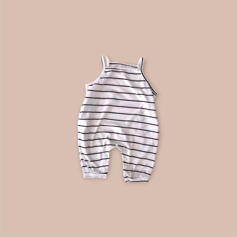 ・安全等級: A類・主な素材: 綿96%・対象年齢: 1～3歳（80～100cm）・性別: ユニセックス・袖丈: ノースリーブ・厚さ: 薄手・留め具: スナップボタン・スタイル: 韓国風・タイプ: カバーオール・カラー展開: ホワイト（ブラ...