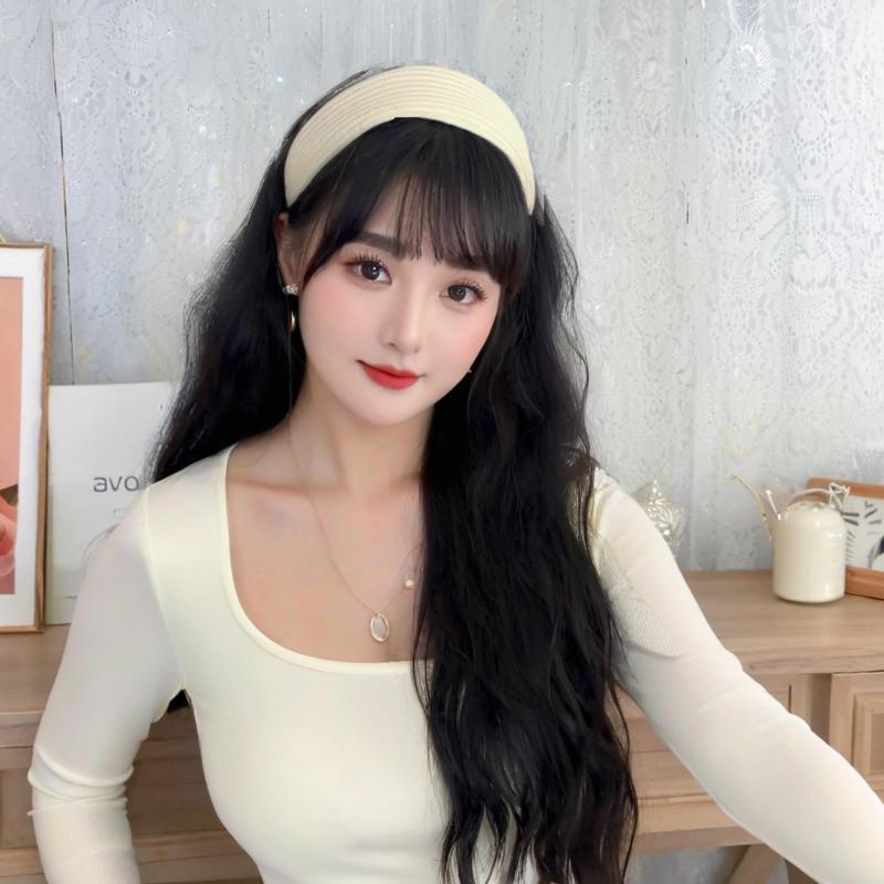 ・髪の素材: 高温耐熱ファイバー・ヘアスタイル: カチューシャウィッグ・髪の長さ: ロングヘア・対象: レディース・スタイル: ナチュラル・対応肌色: すべての肌色・対応顔型: すべての顔型・アイロン・染め: アイロン・染め対応・主な効果:...