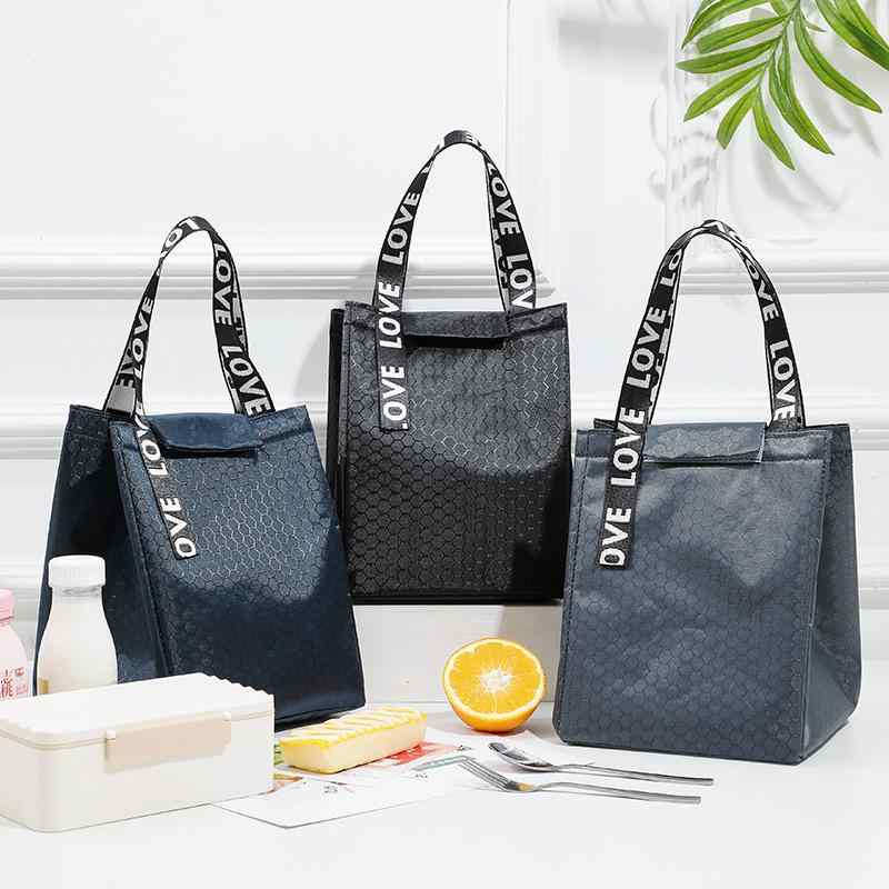・カテゴリ: ランチバッグ・主な素材: オックスフォード布・スタイル: 現代風、シンプル・カラー展開: ブラック、ネイビー、ダークグレー