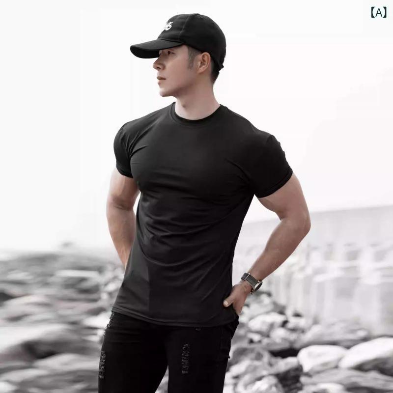 ・カテゴリ: Tシャツ・対象年齢: 成人・性別: 男性・スタイル: スポーツカジュアル・ネックライン: クルーネック・主な素材: 綿90%・カラー展開: ブラック、ダークグリーン、グレー、ホワイト・サイズ展開: S、M、L、XL、XXL、XXXL