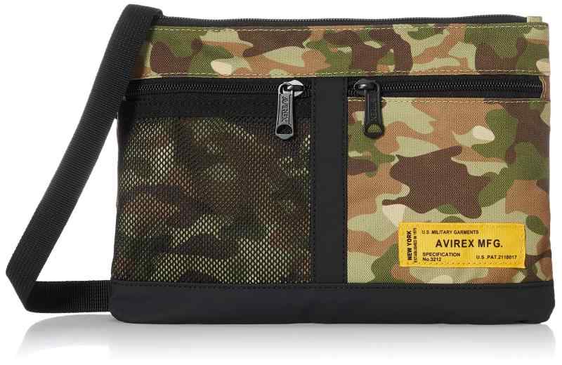 [アヴィレックス] サコッシュバッグ AX1143タテ18cmxヨコ27cmxマチ2cmポケットの数:3(外側2/内側1)重量:150gショルダー全長:148cmフック付き