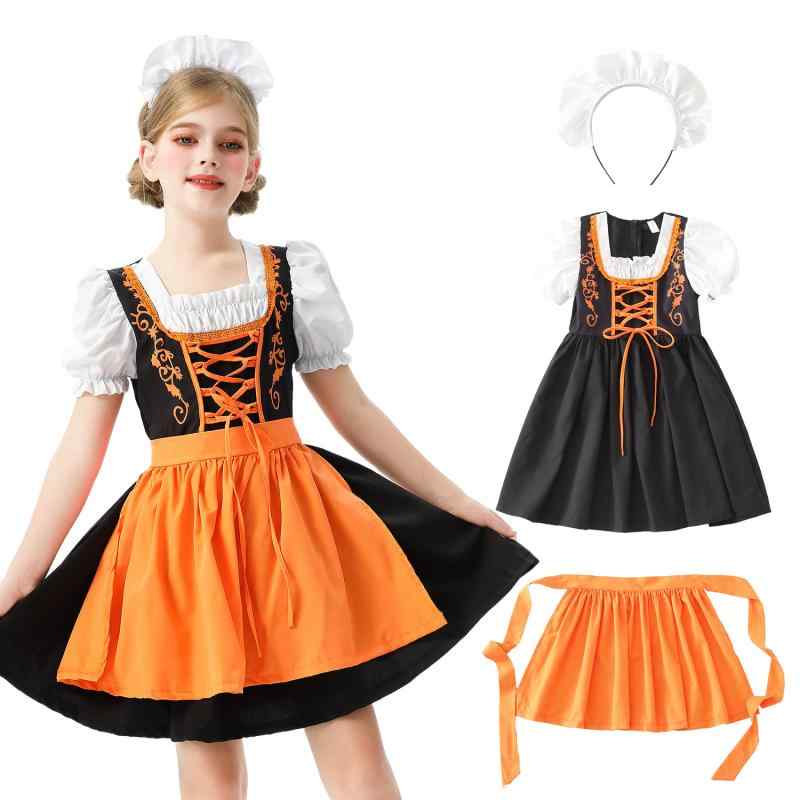 ・カテゴリ: 子供ダンス服・対象性別: 女性・スタイル: プリンセス・ディテール: リボン、プリント、配色・主な素材: ポリエステル100%・カラー展開: ブルー、オレンジ・適合身長: 110cm、120cm、130cm、140cm、150...