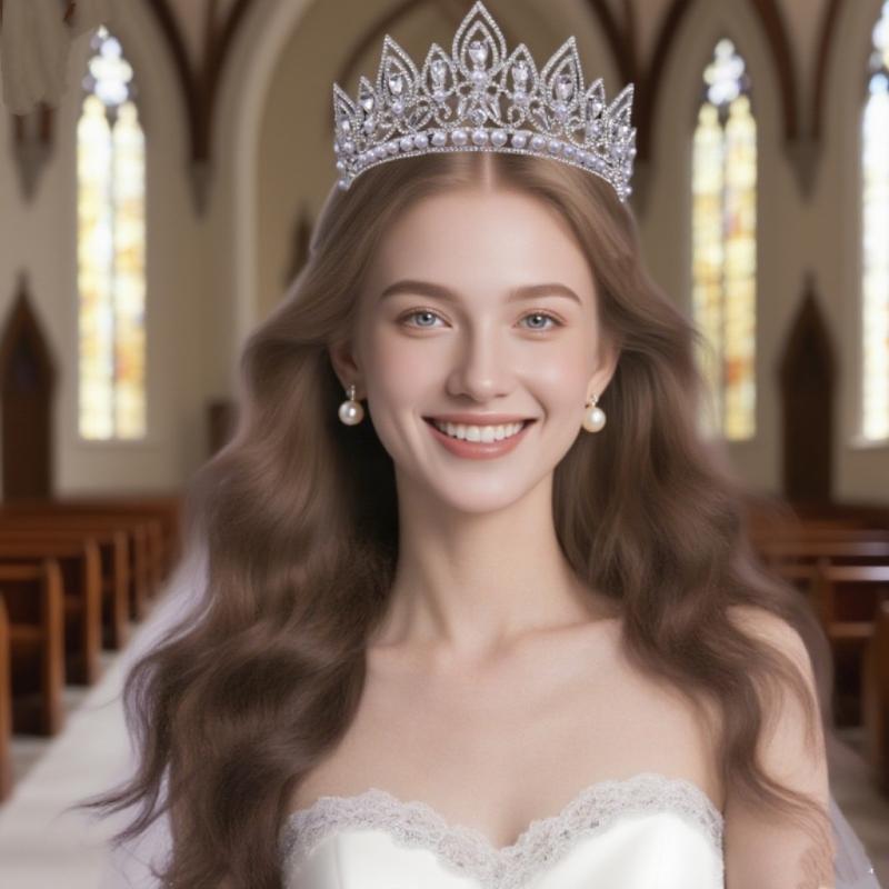 ・カテゴリ: ヘッドアクセサリー・スタイル: 欧米・素材: 合金・タイプ: 女性用・形状: 王冠・水晶: 白水晶・カラー展開: ゴールド、ローズゴールド