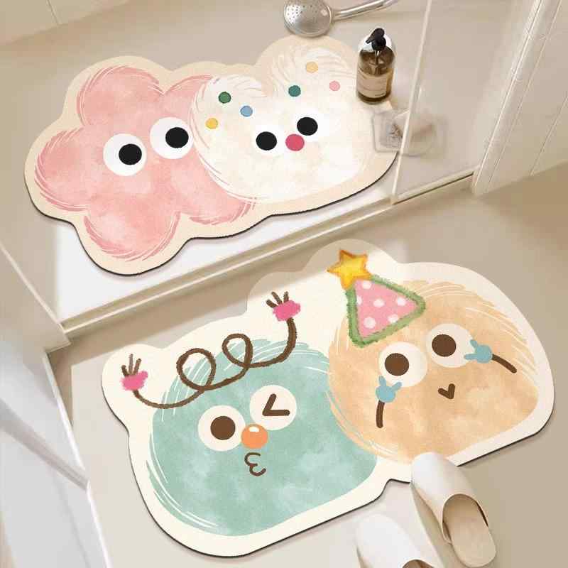 ・主な素材: 珪藻土・柄: プリント、卡通アニメ・形状: 異形・洗濯方法: 手洗い・カラー展開: 毛球ピンク半円、毛球ピンク米、毛球イエローピンク、毛球ブルーイエロー、毛球米パープル、目玉怪ピンク、目玉怪ブルー、目玉怪グリーン、目玉怪米・サ...