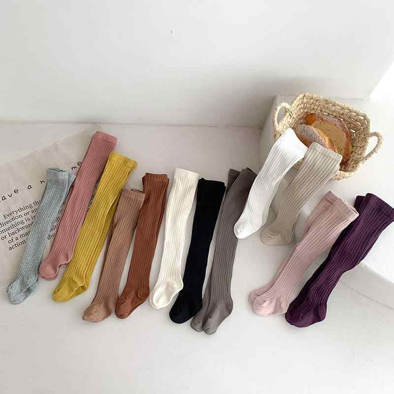 ・カテゴリ: キッズタイツ・性別: 女児・主な素材: 綿80%・柄: 無地・厚さ: 中厚・カラー展開: 杏色、白、ライトグレー、カーキ、ブラウン、ブラック、ピンクベージュ、ライトブラウン・サイズ展開: S（2-12ヶ月）、M（12-24ヶ月）