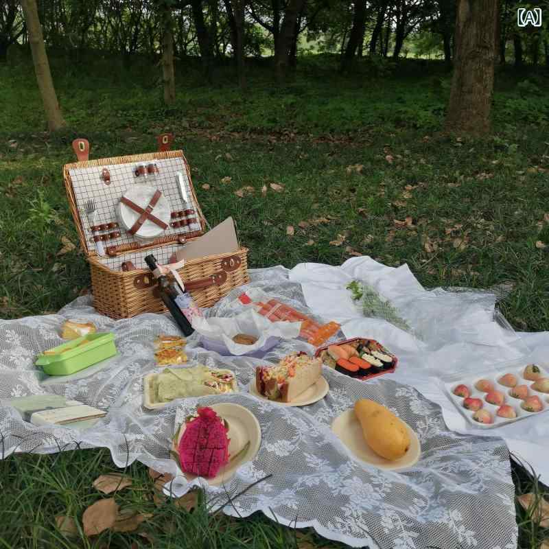 ・カテゴリ: ピクニックマット/防湿マット・スタイル: 田園・柄: ローズガーゼ、青花柄、刺繍フラワー・サイズ展開: 100×140cm、140×150cm、140×200cm、140×250cm