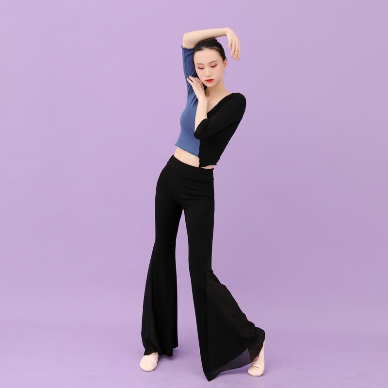 ・カテゴリ: ダンス服・種類: 現代舞・パターン: コントラストカラー・性別: 女性・年齢層: 成人・主な素材: モダール・素材成分: ポリエステル95%・裏地素材: モダール・裏地成分: ポリエステル95%・カラー展開: 青黒トップス、黄...