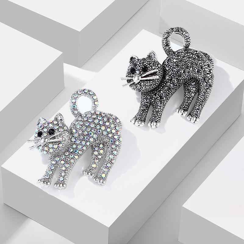 ・素材: 合金・種類: ブローチ・スタイル: インスタ風、個性・モチーフ: 猫