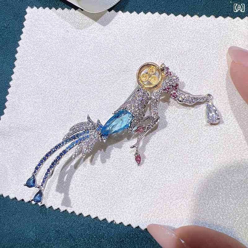 ・カテゴリ: ブローチ・素材: 銅・形状: 動物・加工: 微細セット・カラー: シルバー・モチーフ: 鳥・スタイル: ナチュラル・スタイル分類: 清新スイート・対象: 女性・機能: 装飾、記念、結婚、ギフト
