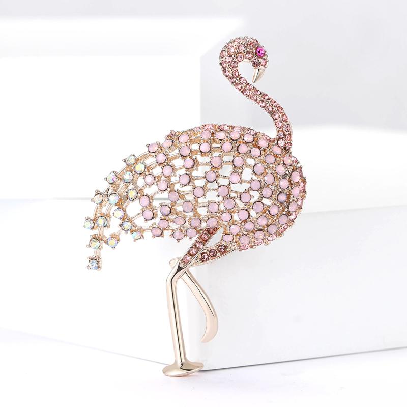 ・カテゴリ: 胸針・スタイル: 個性・主な素材: 合金・デザイン: 鳥・装飾: ラインストーン・カラー展開: ピンク・対象: 女性