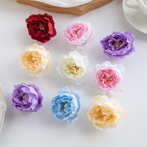 ・素材: 絹花・カラー展開: 青、白、淡ピンク、紫、赤、シャンパン色・種類: 牡丹